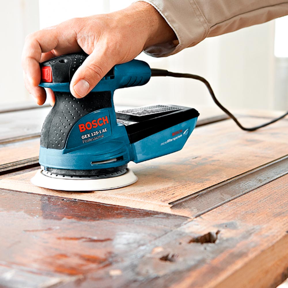 Lixadeira Orbital Bosch GEX 125-1 AE 250W com Coletor de pó - Diafer