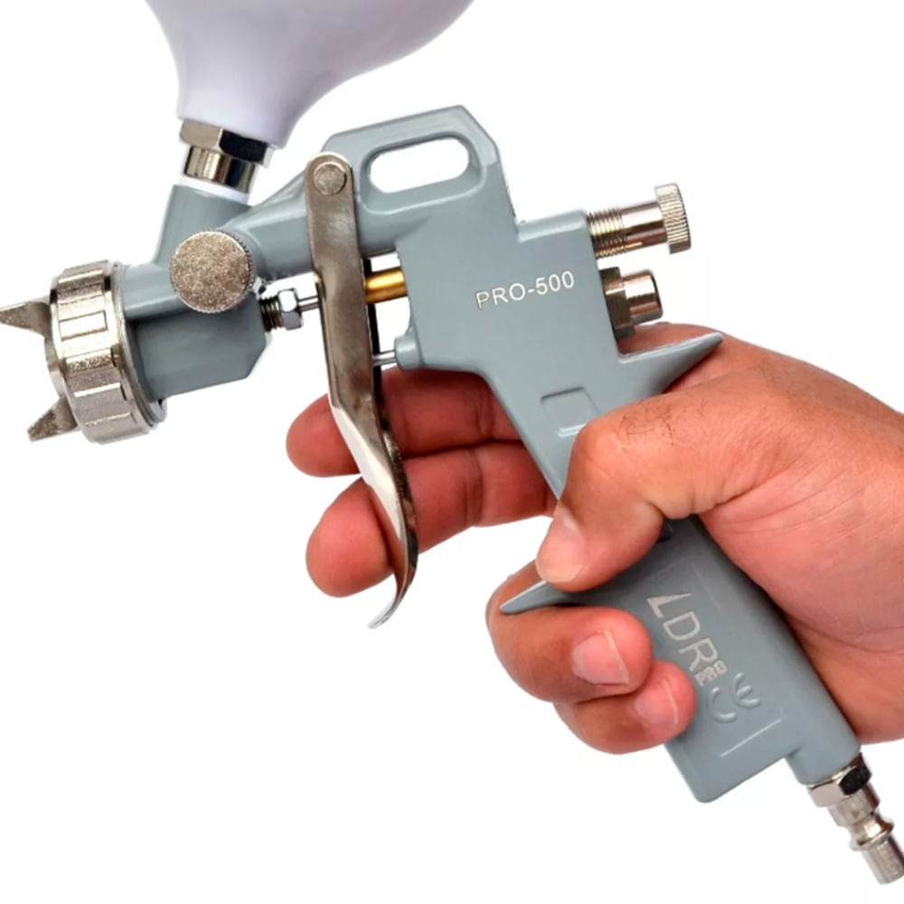 Pistola para Pintura LDR2 PRO500 Tipo Gravidade 500 ml - Diafer