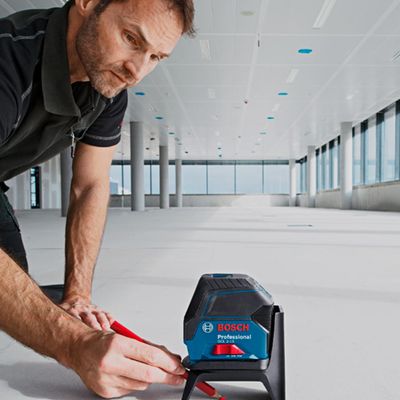 Nível a Laser Vermelho Bosch GCL 2-15 Pontos Prumo 15M e Maleta - Diafer
