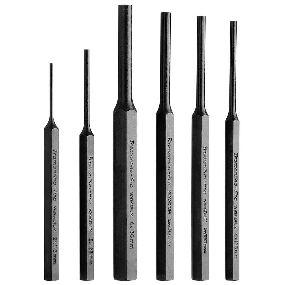 Jogo de Saca Pino Paralelo Tramontina Pro com 6 peças - Diafer