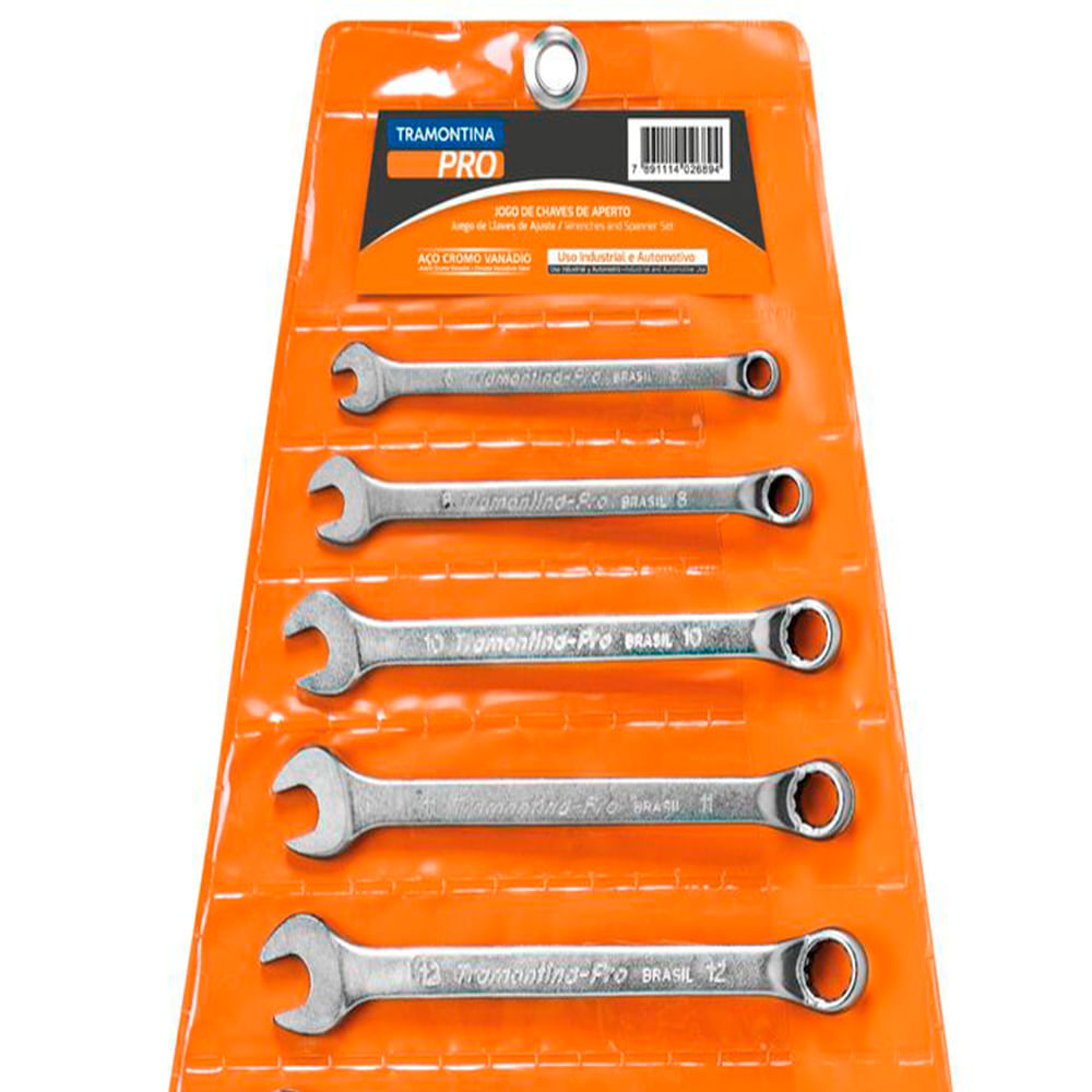 Jogo de Chave Combinada 6 a 22 mm com 10 Peças - Diafer