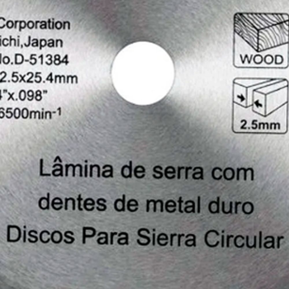Disco de Serra Circular Makita D-51384 9.1/4 pol X 60D 235mm - Diafer