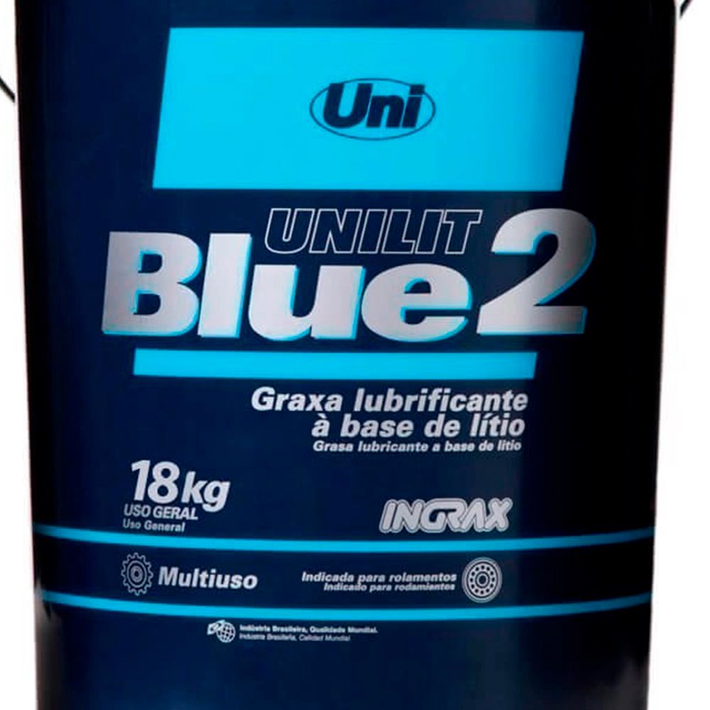 GRAXA LUBRIFICANTE INGRAX UNILIT BLUE 2 COM 18 KG - Diafer