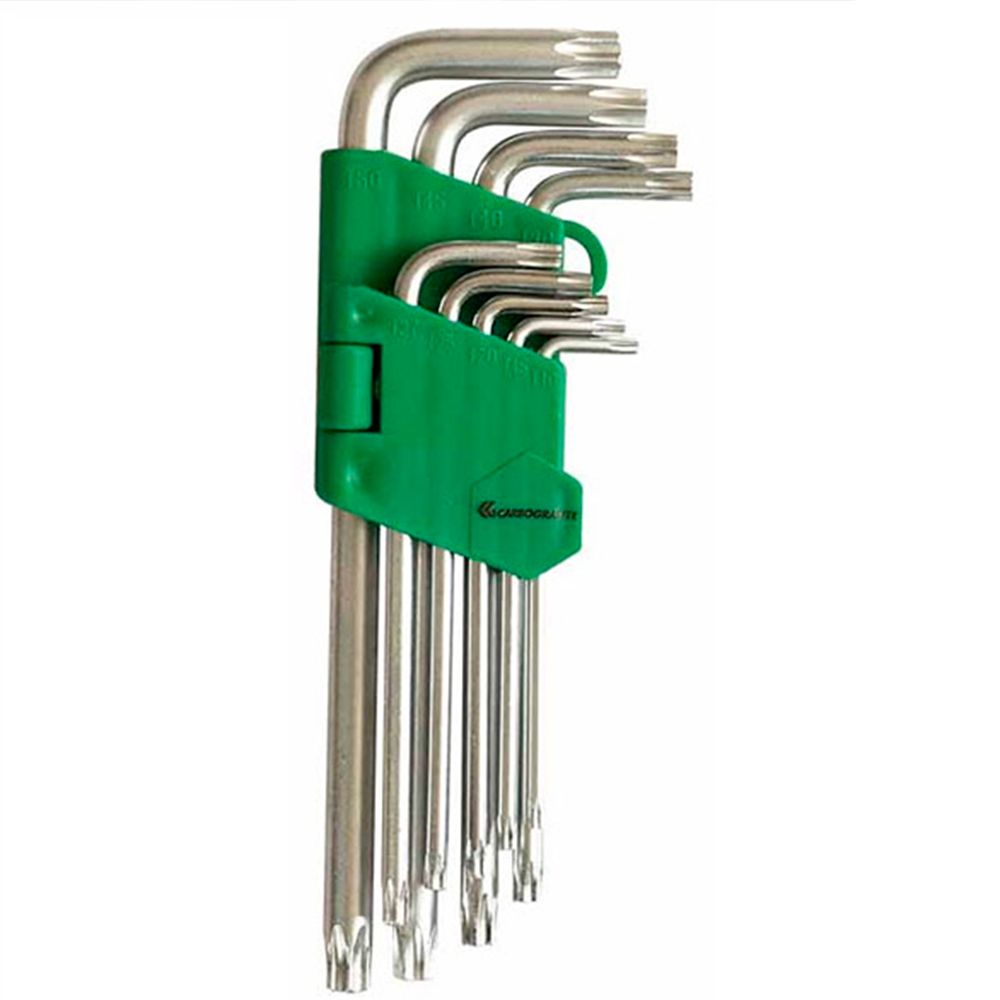 Jogo de Chave Torx Carbografite com 9 peças - Diafer