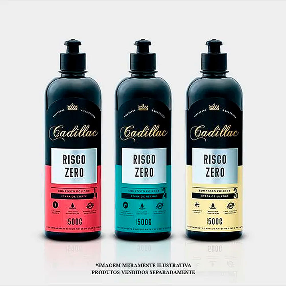 Composto Polidor Cadillac Risco Zero Lustro 500g - Diafer