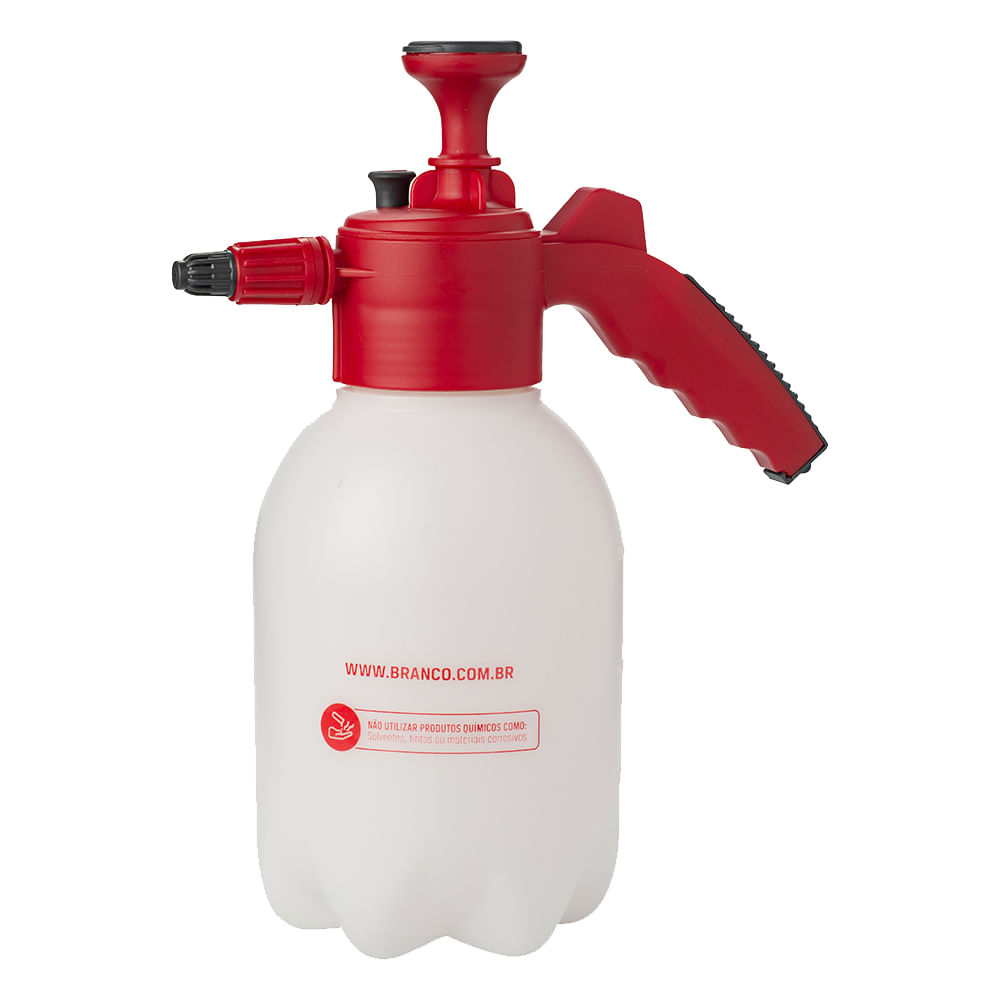 Pulverizador Manual Portátil de 1,5 Litros Branco - Diafer